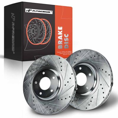 China Front Drilled Brake Rotors for Nissan Murano Altima INFINITI FX35 FX45 319mm for sale