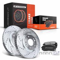 China Front Drilled Rotors & Ceramic Brake Pads for Hyundai Tucson 10-15 Kia Sportage for sale