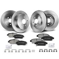 China Front & Rear Disc Brake Rotors & Ceramic Brake Pads for Toyota Sienna 2004-2010 for sale