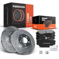 China Front Drilled Rotors & Ceramic Brake Pads for Ford Taurus Lincoln Mercury Cougar for sale