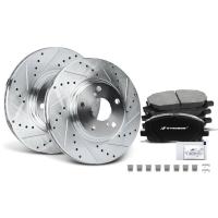 China Front Drilled Rotors & Ceramic Brake Pads for Toyota Highlander 2001-2007 for sale