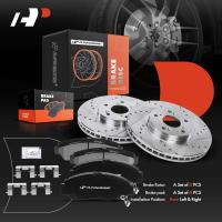 China Front Drilled Rotors & Ceramic Brake Pads for Honda Accord 2003-2011 Acura CL TL for sale