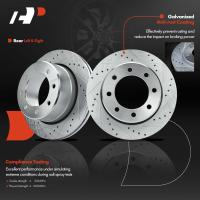 China Rear Drilled Disc Brake Rotors for Dodge Ram 2500 09-10 Ram 3500 Ram 1500/2500 for sale
