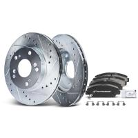 China Front Drilled Rotors & Ceramic Brake Pads for Honda Civic 2006-2011 for sale
