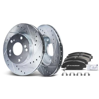 China Front Drilled Rotors & Ceramic Brake Pads for Honda Civic 2006-2011 for sale