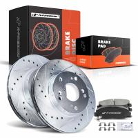 China Front Drilled Rotors & Ceramic Brake Pads for Honda Civic 2006-2011 for sale