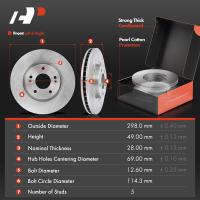 China Front Disc Brake Rotors & Ceramic Brake Pads for Hyundai Santa Fe 2007-2009 for sale