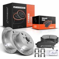 China Rear Drilled Rotors & Ceramic Brake Pads for Subaru Outback 10-14 Legacy Scion for sale