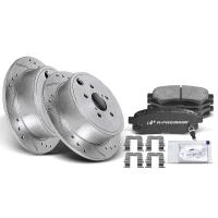 China Rear Drilled Rotors & Ceramic Brake Pads for Subaru Outback 10-14 Legacy Scion for sale