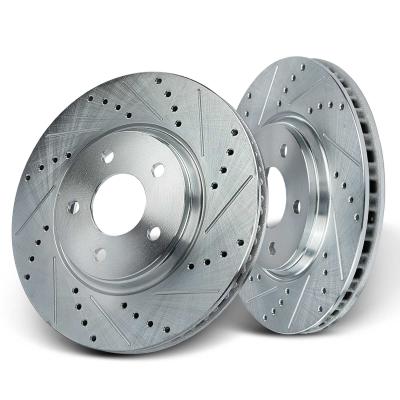 China Front Drilled Brake Rotors for Chevrolet Malibu Cobalt HHR Pontiac G5 Saturn Ion for sale
