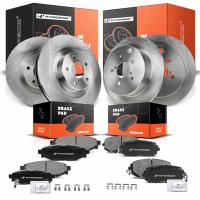 China Front & Rear Disc Brake Rotors & Ceramic Brake Pads for Subaru Crosstrek 2.0L for sale