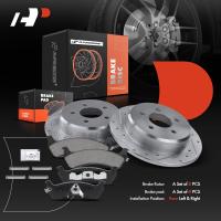 China Rear Drilled Rotors & Ceramic Brake Pads for Ford Explorer Ranger for sale