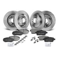 China Front & Rear Disc Brake Rotors & Ceramic Brake Pads for Mazda CX-9 2007-2015 for sale