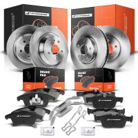 China Front & Rear Disc Brake Rotors & Ceramic Brake Pads for Ford Fusion 13-19 Lincoln for sale