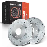 China Front Drilled Brake Rotors for Ford Fiesta 2011-2019 L4 1.6L for sale