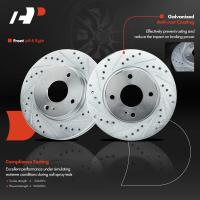 China Front Drilled Brake Rotors for Ford Fiesta 2011-2019 L4 1.6L for sale
