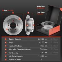 China Front & Rear Disc Brake Rotors & Ceramic Brake Pads for Hyundai Tucson Kia for sale