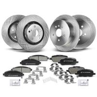 China Front & Rear Disc Brake Rotors & Ceramic Brake Pads for Toyota Venza 2.7L 3.5L for sale