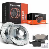 China Front Drilled Rotors & Ceramic Brake Pads for BMW 325i E90 2006 328xi for sale