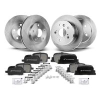 China Front & Rear Disc Brake Rotors & Ceramic Brake Pads for Lexus ES300 Toyota Camry for sale