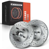 China Front Drilled Brake Rotors for Chevrolet Camaro 1982-1992 GMC Pontiac for sale