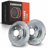 China Rear Drilled Brake Rotors for Chrysler Town & Country Dodge Caravan Plymouth for sale