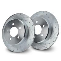 China Rear Drilled Brake Rotors for Chrysler Town & Country Dodge Caravan Plymouth for sale