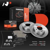 China Rear Disc Brake Rotors & Ceramic Brake Pads for Hyundai Elantra Kia Forte for sale