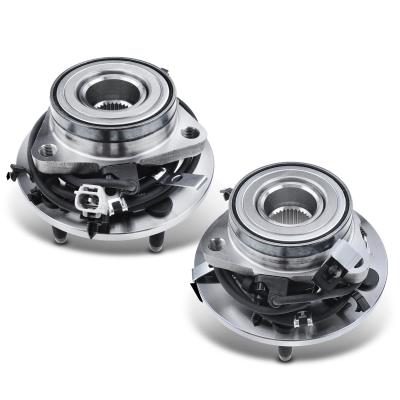 China 2x Front Wheel Bearing & Hub Assembly with ABS Sensor for Dodge Ram 1500 97-99 Pickup 4WD for sale