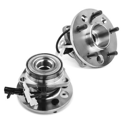 China 2x Front Wheel Bearing & Hub Assembly with ABS Sensor for Chevy Astro GMC Safari 95-02 AWD for sale