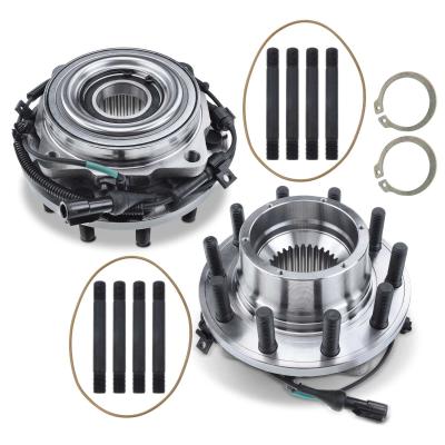 China 2x Front Wheel Bearing & Hub Assembly with ABS Sensor for Ford F-450 Super Duty 2005-2010 for sale