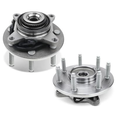 China 2x Front Wheel Bearing & Hub Assembly with ABS Sensor for Ford F-150 2005-2008 4WD for sale