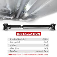 China Front Driveshaft Prop Shaft Assembly for Toyota Tacoma 2016-2017 ATS 4WD for sale