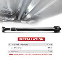 China Front Driveshaft Prop Shaft Assembly for Ford F-350 1989-1994 Auto Trans. E4OD for sale