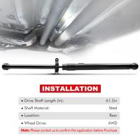 China Rear Driveshaft Prop Shaft Assembly for Audi Q7 2011-2015 V6 3.0L for sale