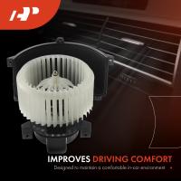 China Front A/C Heater Blower Motor with Fan Cage for VW Touareg 04-10 Audi Q7 07-15 for sale
