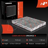 China 2x Activated Carbon Cabin Air Filters for Ford Fiesta 11-19 EcoSport 18-22 for sale