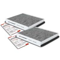China 2x Activated Carbon Cabin Air Filter for Volvo C30 07-13 C70 06-13 S40 04-11 V50 for sale
