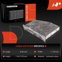 China 2x Activated Carbon Cabin Air Filter for Audi A3 Quattro Volkswagen GTI Tiguan for sale