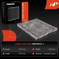 China 2x Activated Carbon Cabin Air Filters for Jeep Wrangler 18-23 Gladiator 20-22 for sale