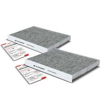 China 2x Activated Carbon Cabin Air Filter for Hyundai Santa Fe Kia Sorento 2011-2015 for sale