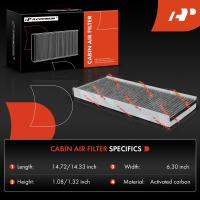 China 2x Activated Carbon Cabin Air Filter for Dodge Freightliner Sprinter 2500 3500 for sale