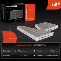 China 2x Activated Carbon Cabin Air Filter for Bentley Continental Volkswagen Phaeton for sale