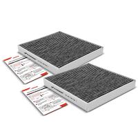China 2x Activated Carbon Cabin Air Filters for Audi A3 Q3 S3 TT Quattro VW Golf Jetta for sale