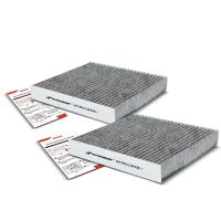 China 2x Activated Carbon Cabin Air Filter for Fiat 500 2012-2019 Center Console for sale