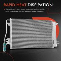 China A/C Condenser with Receiver Drier for Ford Fusion 2010-2012 Lincoln MKZ Mercury for sale