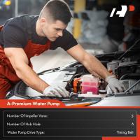 China Engine Water Pump for Audi A4 A3 A6 TT Quattro Q7 Arteon Golf R L4 1.8L 2.0L for sale