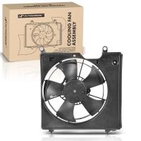 China Left A/C Condenser Cooling Fan Assembly with Shroud for Acura ILX 16-21 L4 2.4L for sale