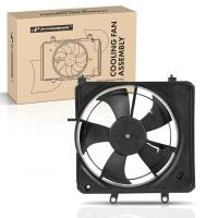 China Engine Radiator Cooling Fan Assembly with Shroud for Honda Fit 2007-2008 L4 1.5L for sale