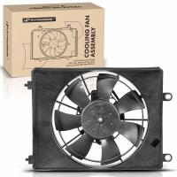 China Right A/C Condenser Cooling Fan Assembly with Shroud for Acura ILX 16-21 L4 2.4L for sale